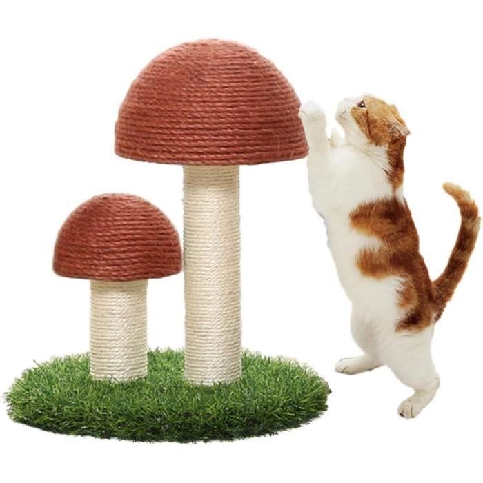 Poteau Gratter pour Chat, Jouets Grattoir Champignons pour Chats et ...