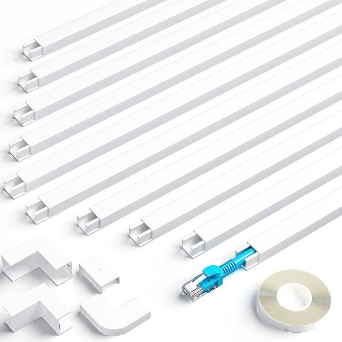 Goulotte de câble électrique de 4 m, Cache-câble sur Le Mur pour Un ...