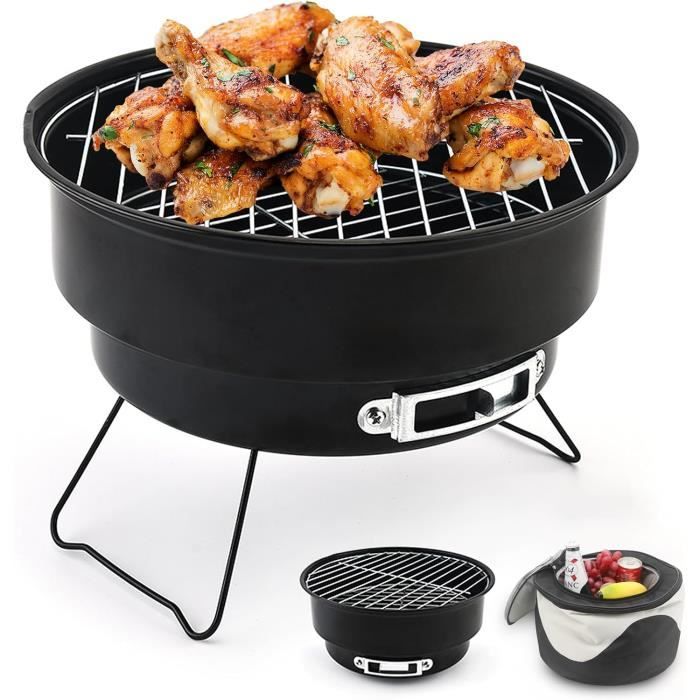 Seahelms Barbecue Portable Mini Barbecue Pliable Barbecue à Charbon ...