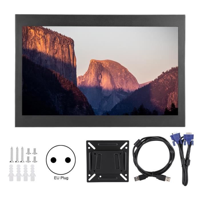 TMISHION Moniteur HD Moniteur industriel métallique capacitif multipoint tactile 13,3 pouces ...