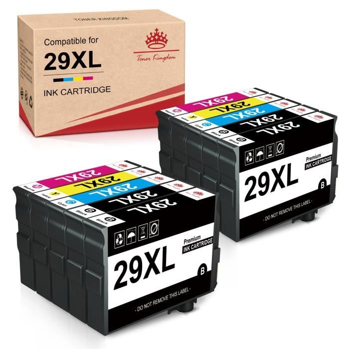 TONER KINGDOM 29XL 10 Cartouche d'encre Compatibles pour Epson 29-29XL ...