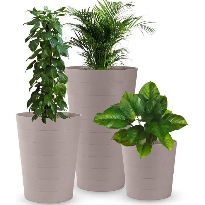 Pot De Fleurs Haut Pour Intérieur Grande Taille .(2 Pièces) Pot De ...