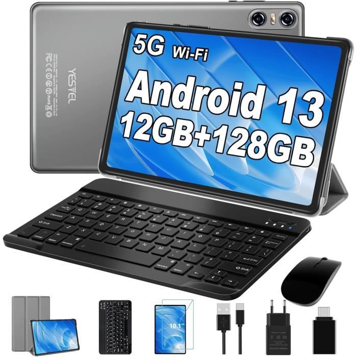 Tablette Android 13 Avec 12 Go Ram + 128 Go Rom (Tf 1Tb), 5G Wi-Fi, 8 ...