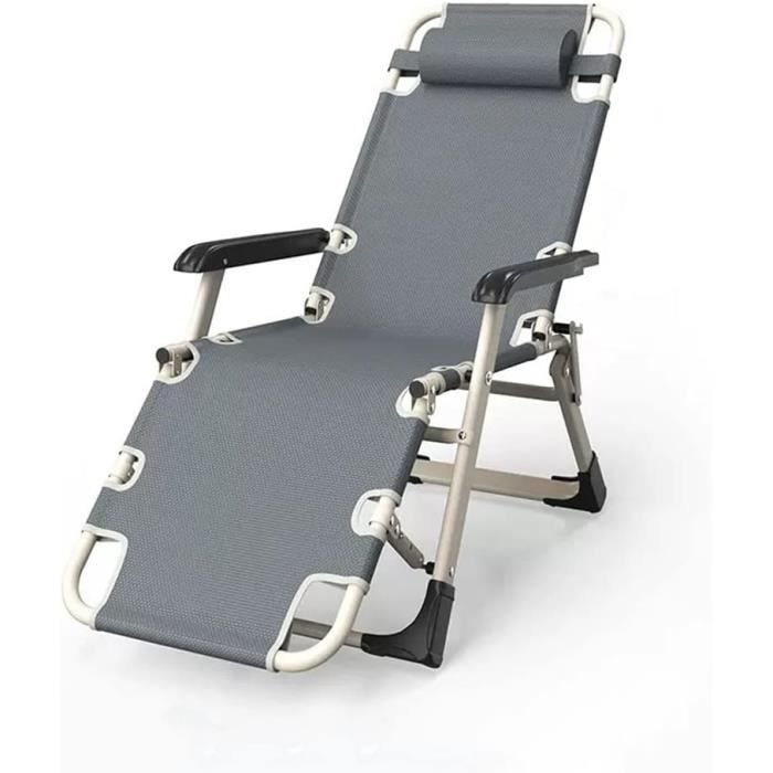 Fauteuil Relax Pliant Chaise De Transat Réglable Transat Bain De Soleil ...