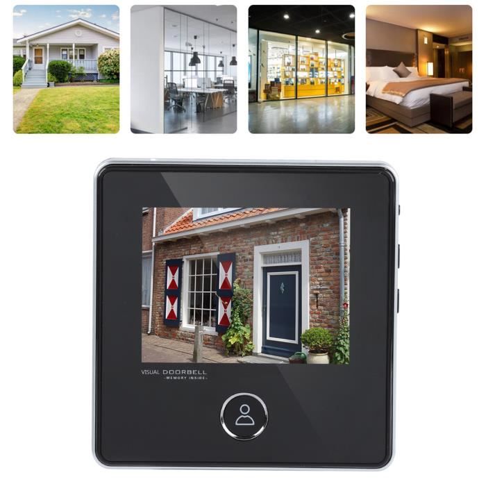 Caméra de sonnette - YOSOO - Modèle 0.3MP - Grand angle 90° - Nocturne ...