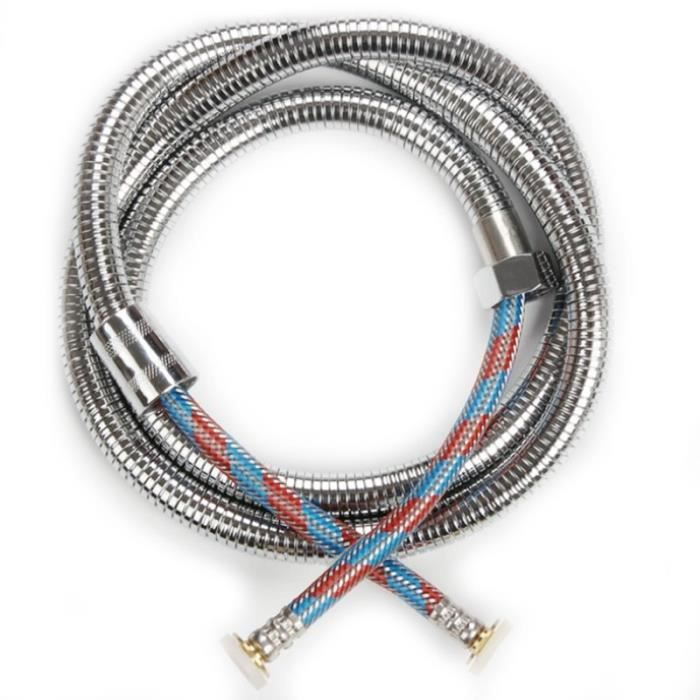 FLEXIBLE,1.5m shower hose 3--Tuyau de douche tressé hydraulique, de ...