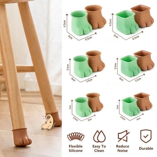 PIED DE MEUBLE,12 4pcs--Couverture de Protection des pieds de meubles ...