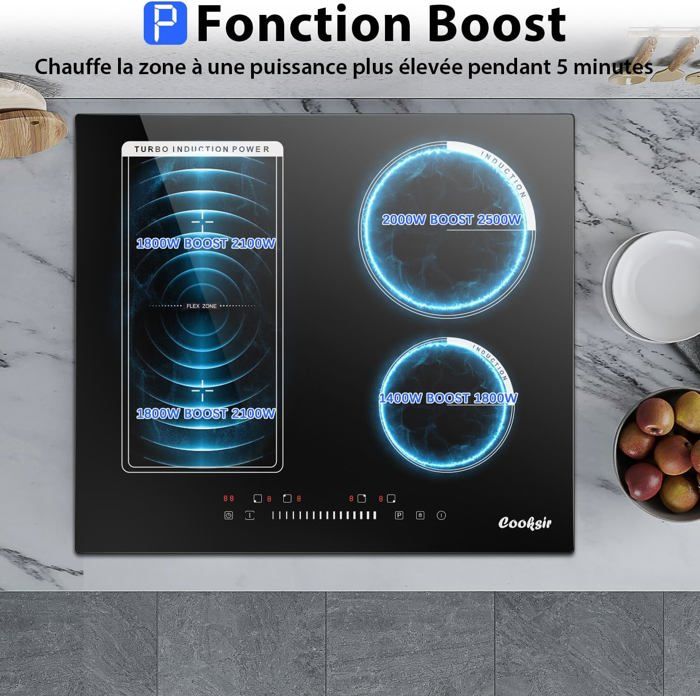 Plaque Induction 4 Foyers Avec Prise, Table De Cuisson Induction ...