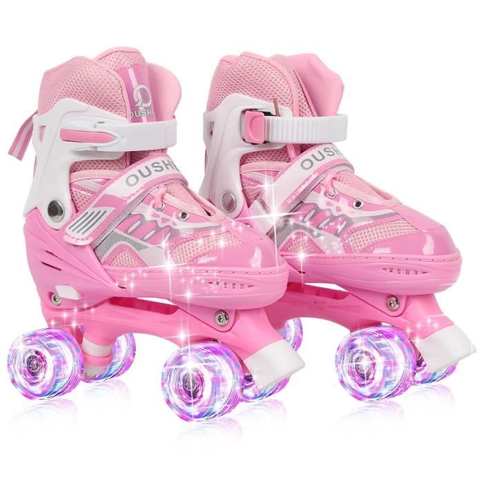 Patins à roulettes pour enfants AGNESG - Taille 32-37 - Roller In Line ...
