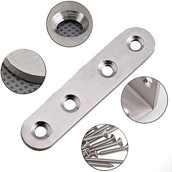 15 Pièces Fixation Droits Plats Plaques Patte Supports D’angle Plats ...