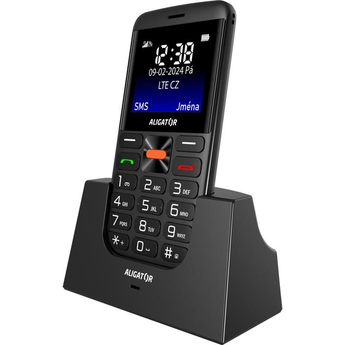 Support de charge Aligator A910 4G Senior noir - Cdiscount Téléphonie