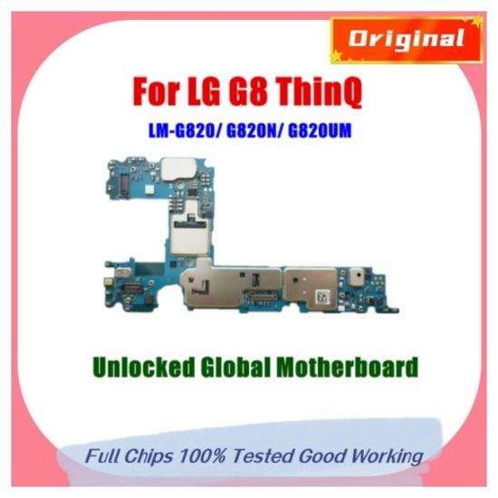 G820UM 12 Go 128 Go-Carte mère Mobile débloquée pour LG G8 G820 G820N G820UM-QM-TM, circuit ...