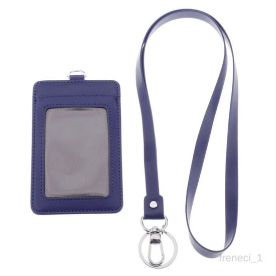 Lanière porte-badge, cuir véritable de qualité supérieure, sangle de ...