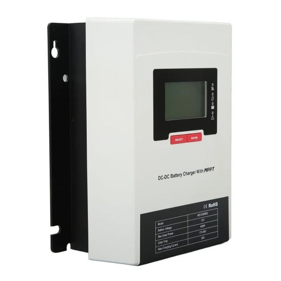 Contrôleur de charge solaire - HURRISE - MPPT - 30A - 12V/24V - Efficacité élevée - Cdiscount ...