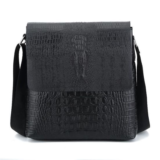 Sac Sacoche Bandoulière Grand Modèle Homme Cuir Véritable Cdiscount