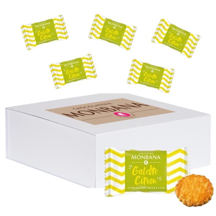 MONBANA | 200 Mini-Galettes au Citron | Biscuits de 5g emballés ...
