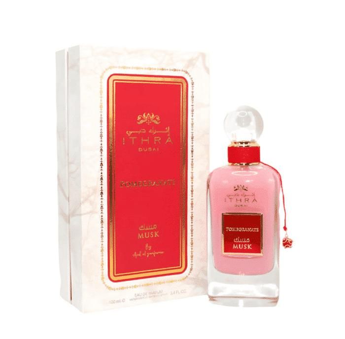 Eau de Parfum Musk Pomegranate Ithra Dubaï de Ard Al Zaafaran 100 ml – Mixte – Grenade, Musc et ...