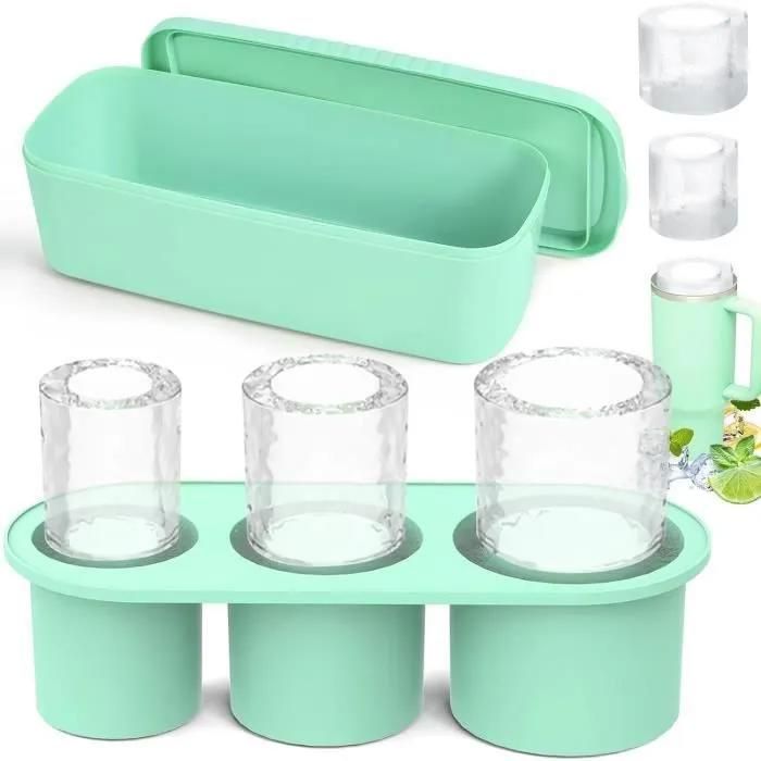 Bac à Glaçons - Stanley - Silicone - 3 Bacs - 2,8 in - Couvercle Inclus ...