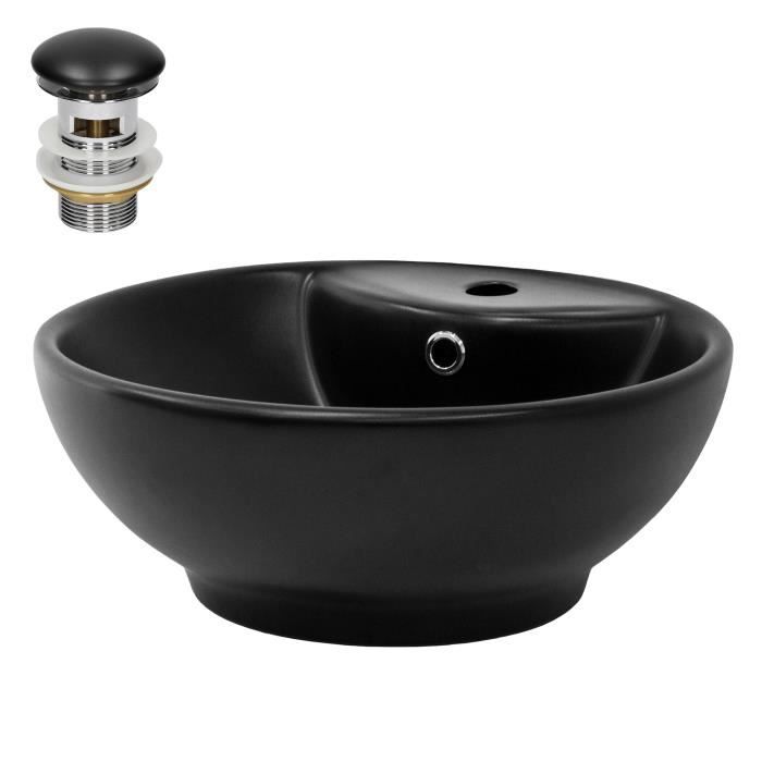 Lavabo Salle de Bain en Céramique Blanc - ECD Germany - Design Moderne ...