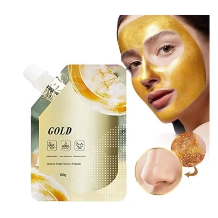Gold face mask store