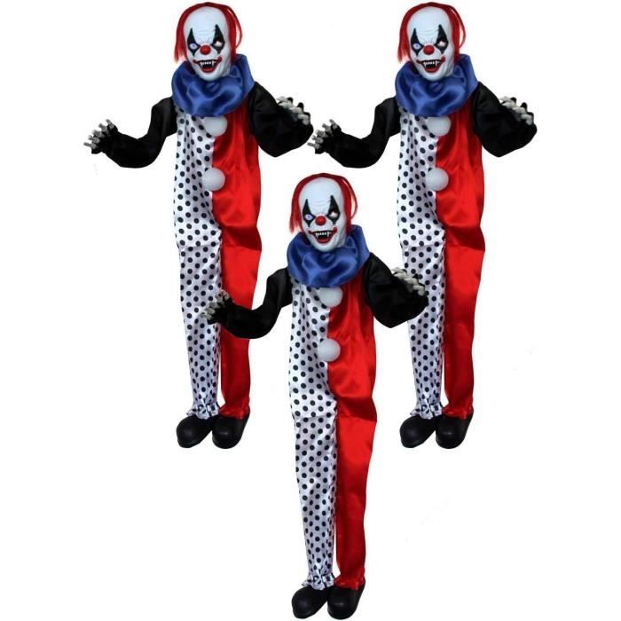 Clown Effrayant - Décoration Animée Pour Halloween - Yeux Rouges ...