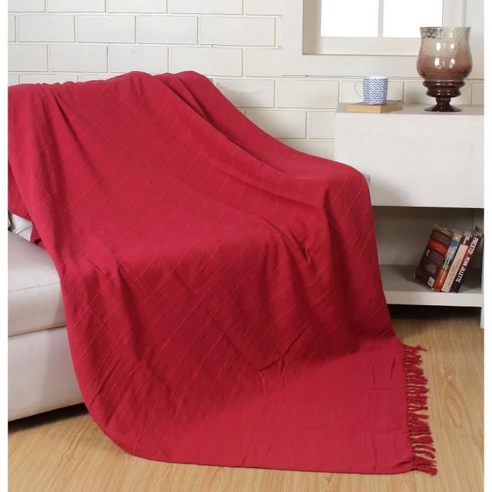 Couvre-Lit En Coton Tissé Décoratif Indien Pour Canapé 2 Places Ou Lit ...