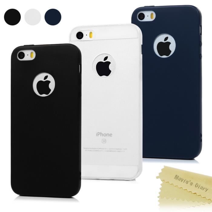 3 x Coque iPhone 5 / 5S / SE Silicone Transparente Souple AntiChoc TPU ...