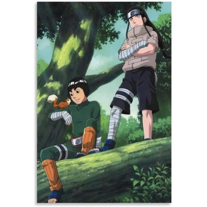 Poster Naruto Rock Lee And Neji Anime Poster sur toile et art mural ...