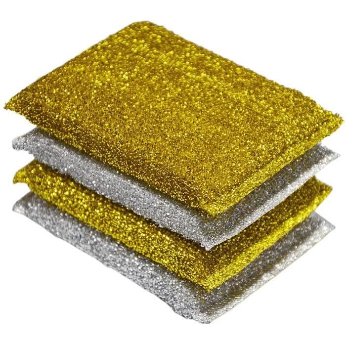 24pcs paillettes mousse éponge gommage brosse ménage récurer pad éponge ...