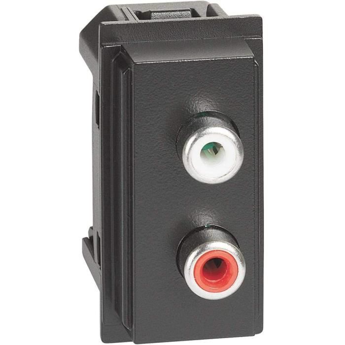Living Now Module Double Rca, Noir - Cdiscount Bricolage