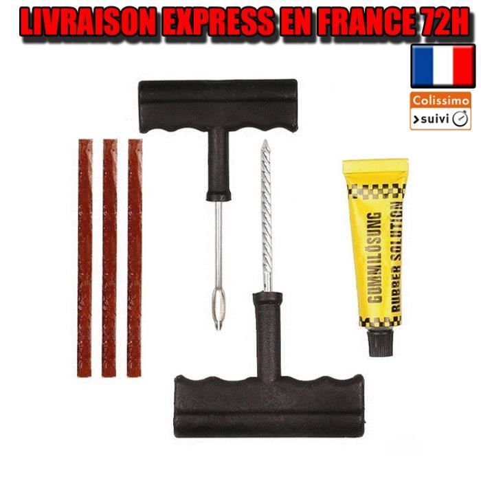 Kit Ensemble Outils de Réparation Auto Moto vélo Tubeless pneu ...