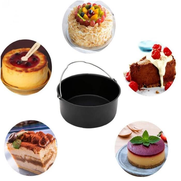 Air Fryer Accessory Set avec bac à cuisson Barbecue Barbecue Barbecue ...