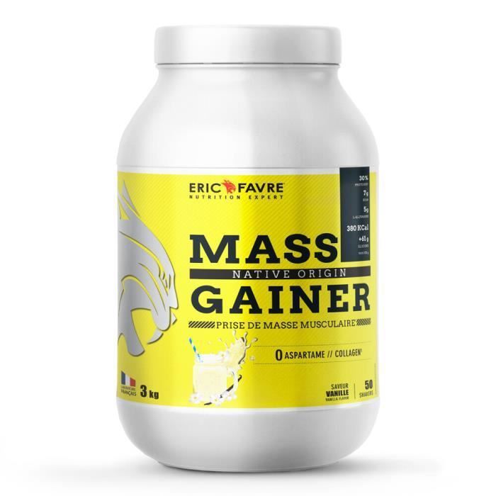Hard gainer Eric Favre - Mass Gainer - Vanilla 3000g - Cdiscount Sport