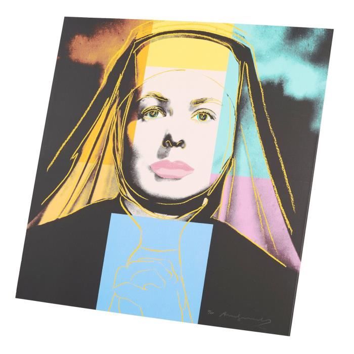 Tableau Décoratif Andy Warhol Portrait Ingrid Bergman Nonne Pop Art 30