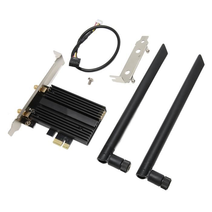 Fdit Carte PCIe WiFi 6E Carte WiFi PCIe 6GHz 5GHz 2 4GHz WPA3 BT5 2 Adaptateur Sans Fil PCIe