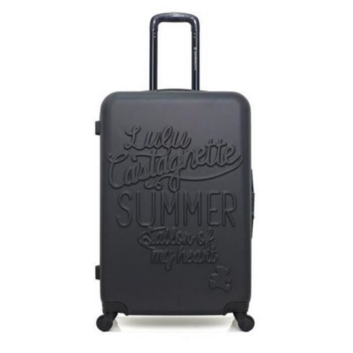 Valise Coque Rigide Renforcée Lulu Castagnette Noir 43 litres