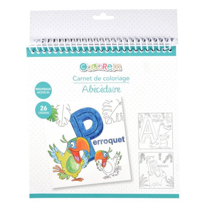 Cahier De Coloriage "abécédaire" 21x21cm Blanc - Paris Prix - Cdiscount ...