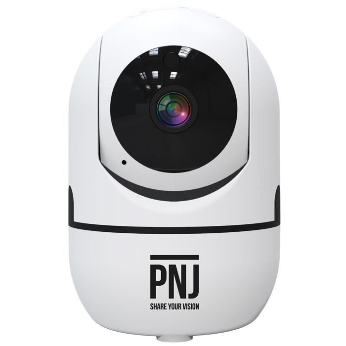 PNJ - Caméra intérieur IP connectée PNJ tête rotative infrarouge ...