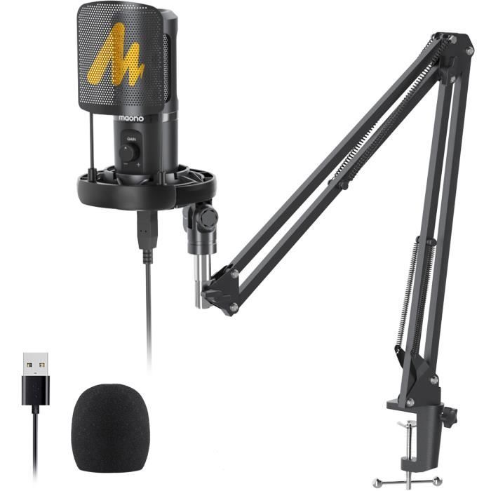Microphone USB - Maono - PM461S - Condensateur - Filtre anti-pop ...