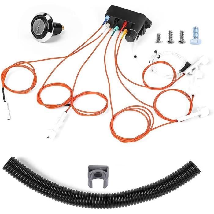 67532 Kit d'allumage électronique à gaz, bouton d'allumage de gril Pièces de rechange pour Weber ...