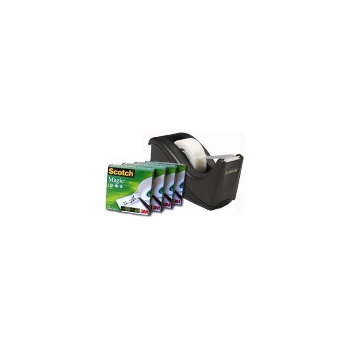 3M Scotch - Dévidoir de bureau C60Bk + 4 x Magic - Cdiscount Bricolage