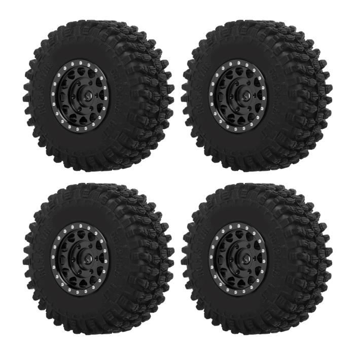Shipenophy pneus de voiture RC 1/18 Roues et pneus RC en alliage d'aluminium, 4 pièces, adaptés ...