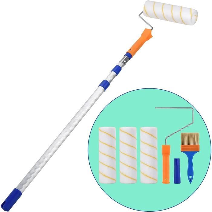 Kit de rouleau peinture avec Manche Télescopique en Alliage d'Aluminium ...