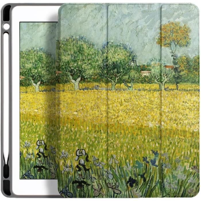 Coque Pour Ipad Air 5-4 (2022-2020 5E-4E Génération 10,9 Pouces) Avec Porte-Crayon, coque Mince ...