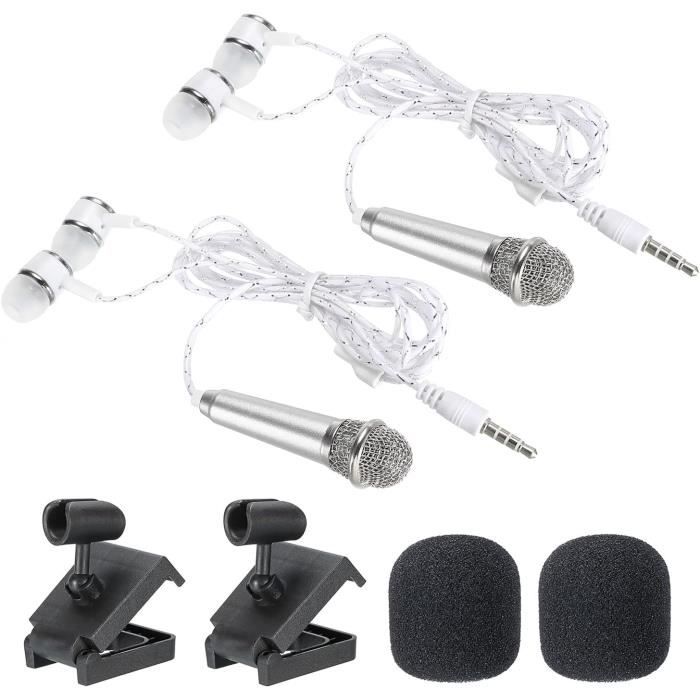 Mini Microphone Portable Vocal Microphone Argent Pour Voice ...