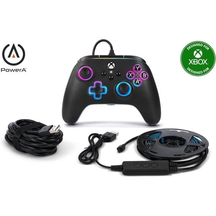 Manette Filaire Advantage Pour Xbox Series X|S Avec Bande Led Lumectra ...