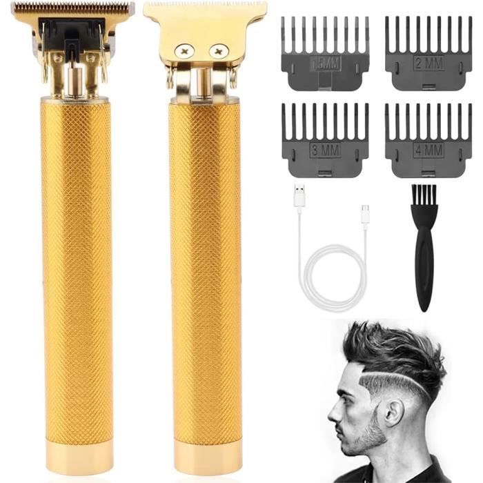 Tondeuse Électrique Cheveux Hommes Professionnelle,Tondeuse Barbe, Recharger À Usb, Moteur ...