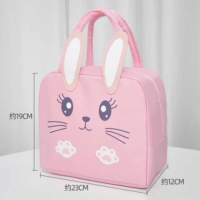 Sac à lunch - VITATA - Modèle mignon - Isolé - Pour enfant - Rose ...