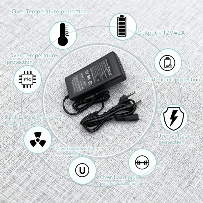 Adaptateur de chargeur de batterie universel 42V 2a, pour Scooter Es1 ...