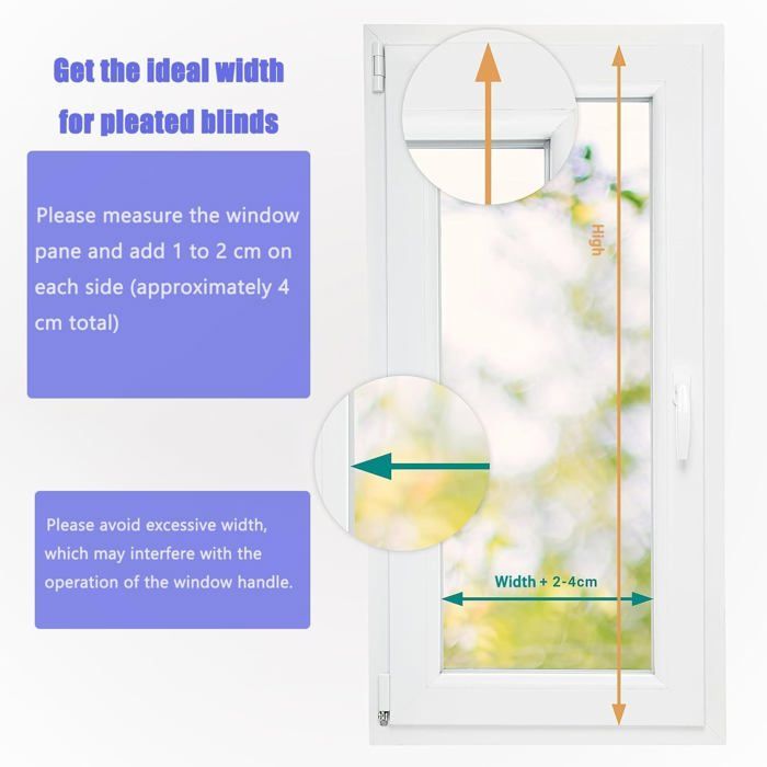 Store Plissé Occultant 55 X 60 Cm Thermique Volet Roulant Occultant Et ...